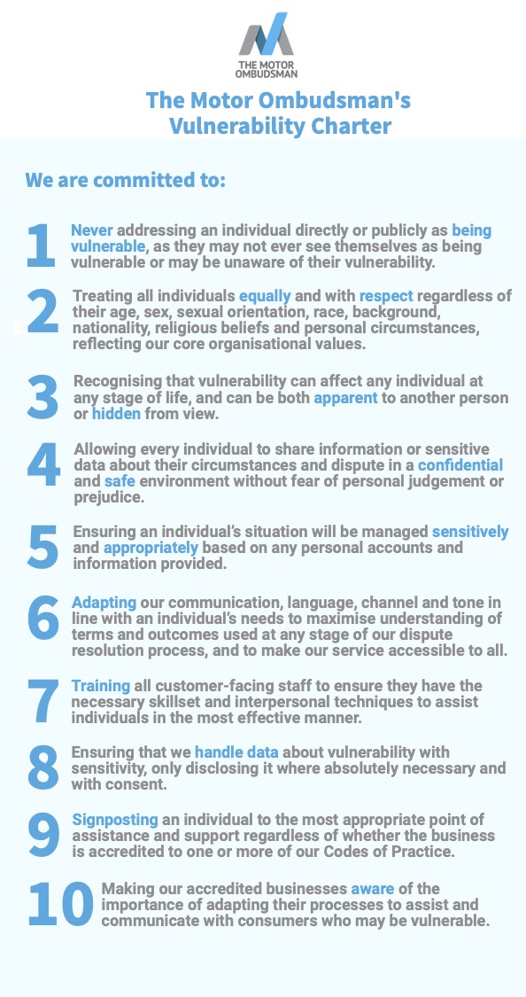 Accessibility - The Motor Ombudsman