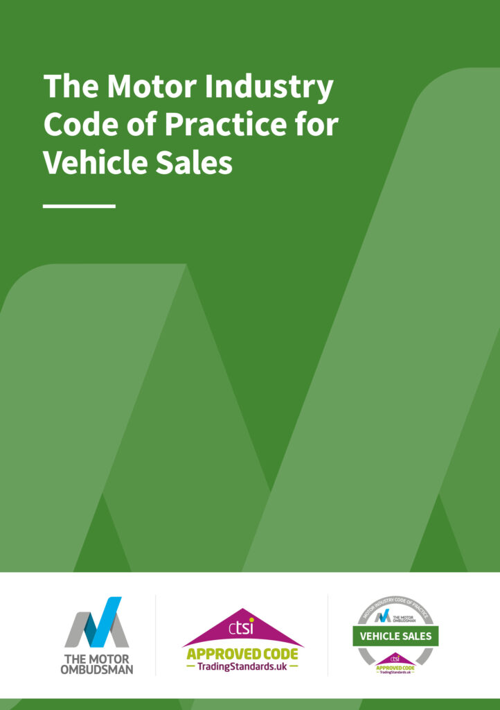 Vehicle Sales Code - The Motor Ombudsman